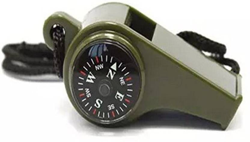 High Decibel Whistle 3 IN 1 With Compass Thermometer Survival Emergency ...