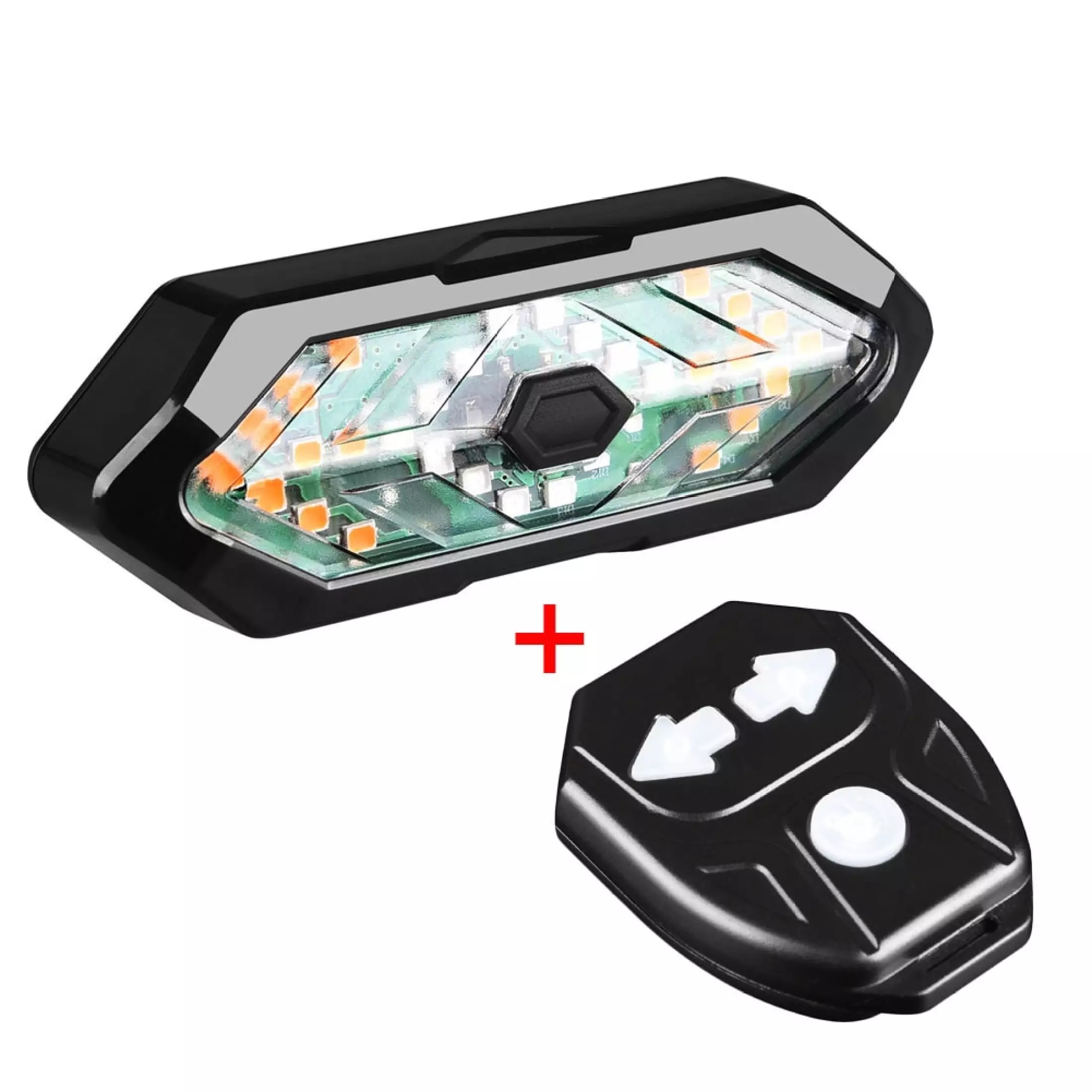 Bicycle Wireless Indicator Left Right Turn Signal Tail Light with Horn ...