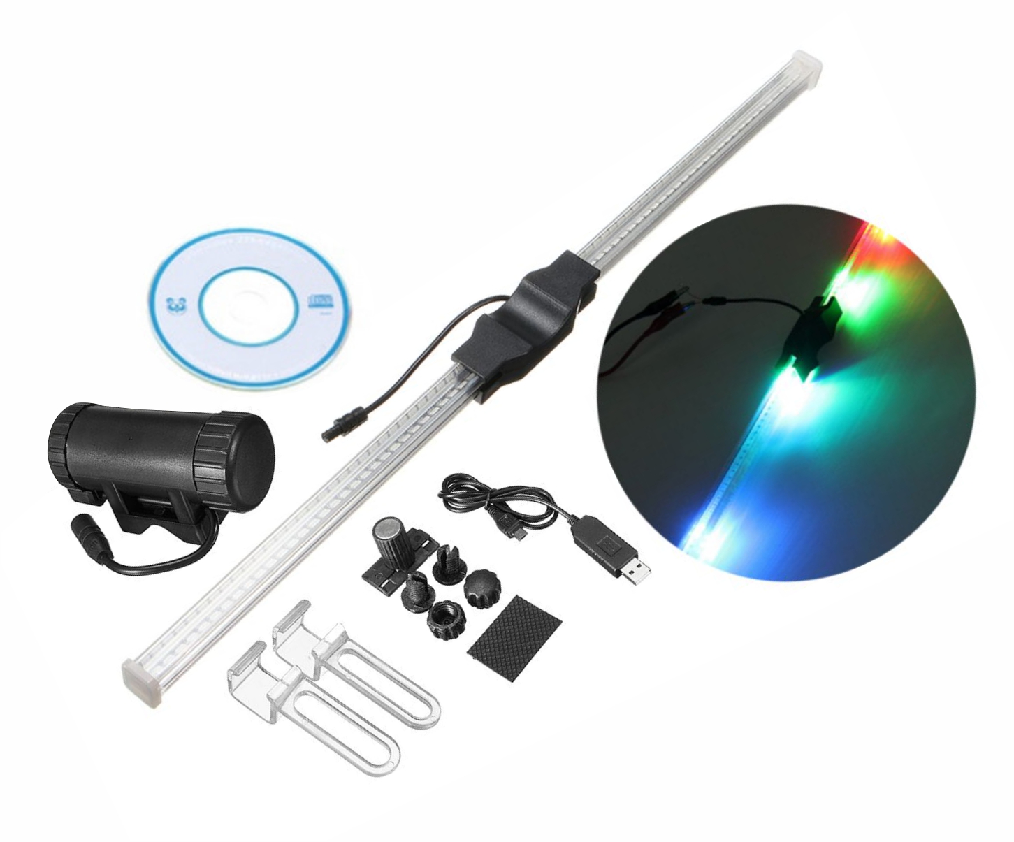 Cycle Wheel Light 64 Rgb Led Rechargeable Diy Wheel Light ...