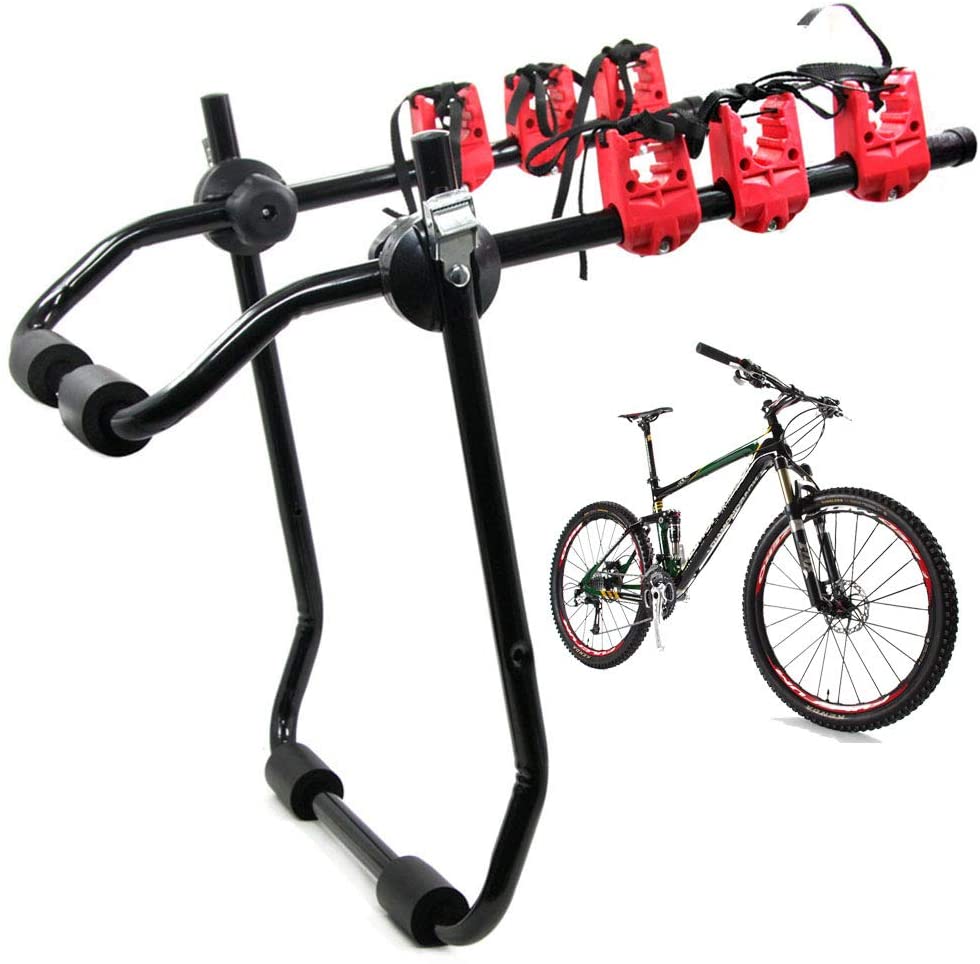 Car Rack for 3 Cycle, Foldable Bike Trunk Mount Rear Bicycle Carrier ...