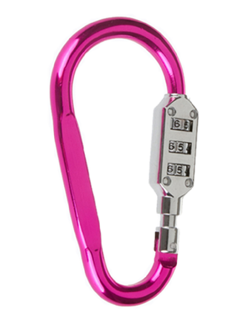 CJSJ 3-Digit Hook Padlock Resettable Combination Carabiner Travelling ...