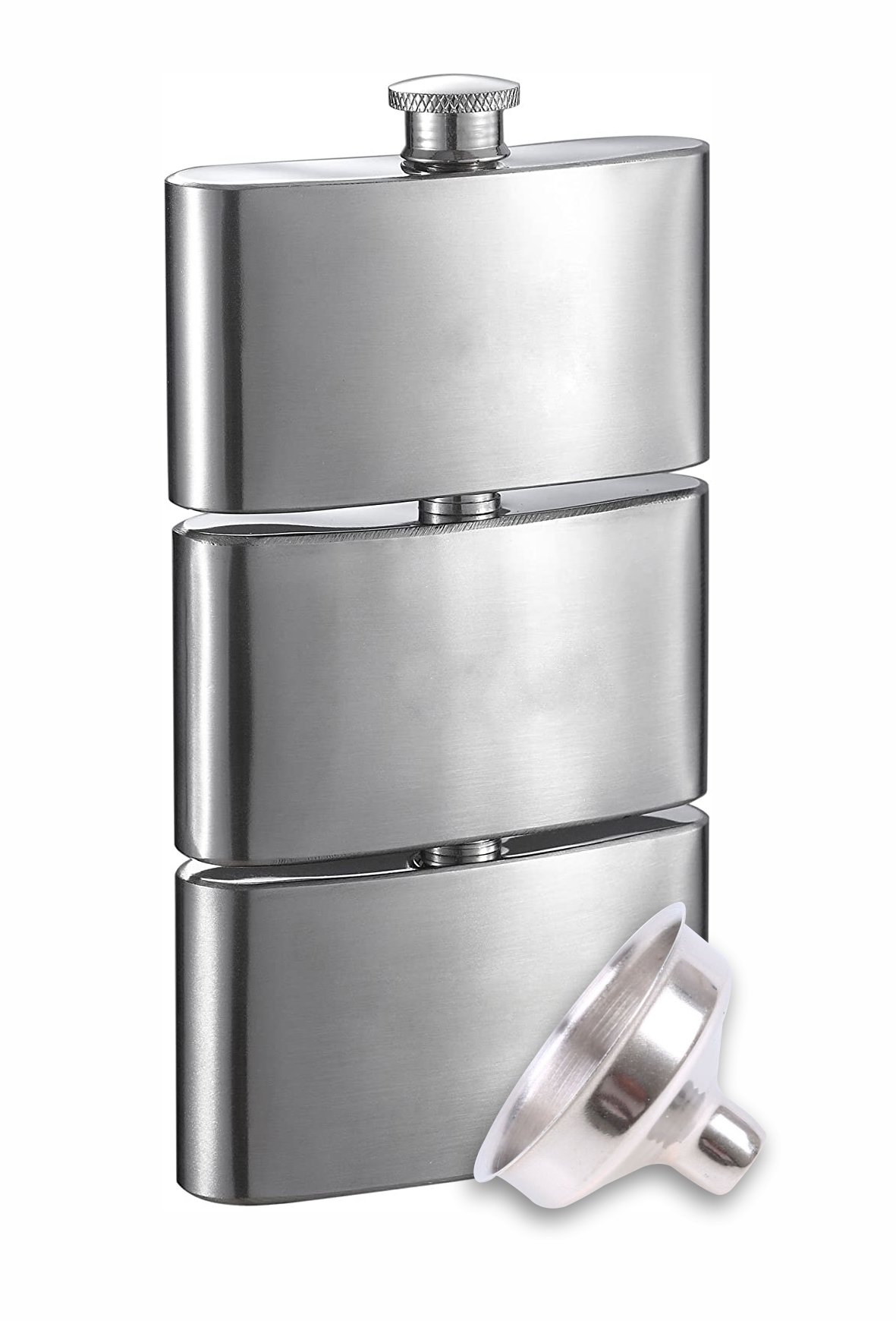 3 in 1 Stainless Steel Liquor Bottle or Wine Whiskey Alcohol Drinks ...