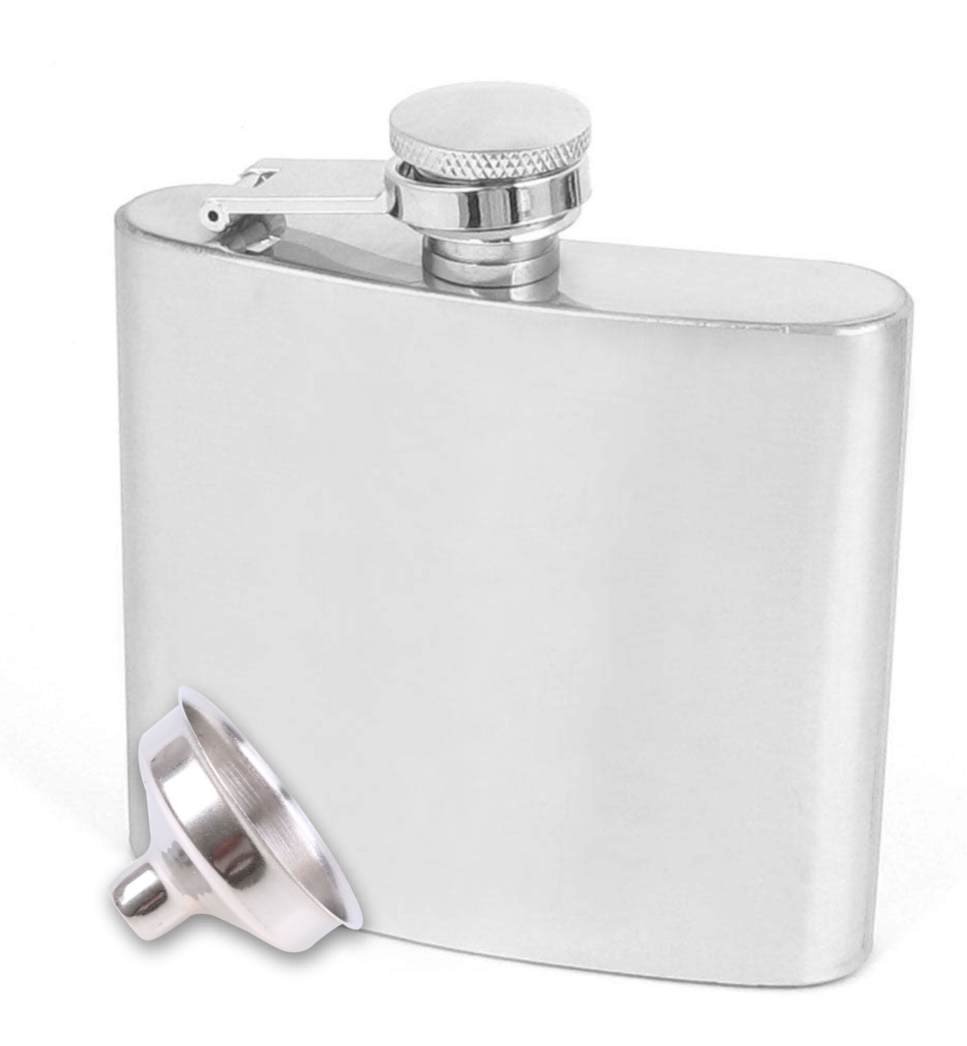 Stainless Steel Mini Pocket Silver Vodka Whiskey Flask 90ml (With ...