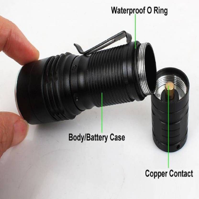 Mini Cree 3.5 Inch Rechargeable LED Outdoor Flashlight Portable Pocket ...