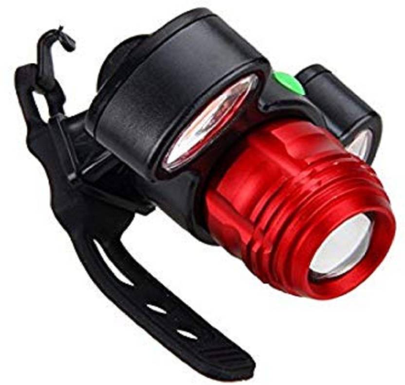 USB Rechargeable Red COB Bicycle Bike Headlight LED Front Light ...