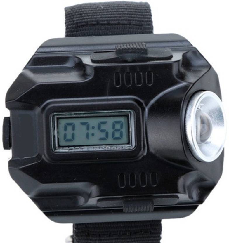 Wrist Watch LED Flashlight Torch Light for Night Walk Fishing Camping ...